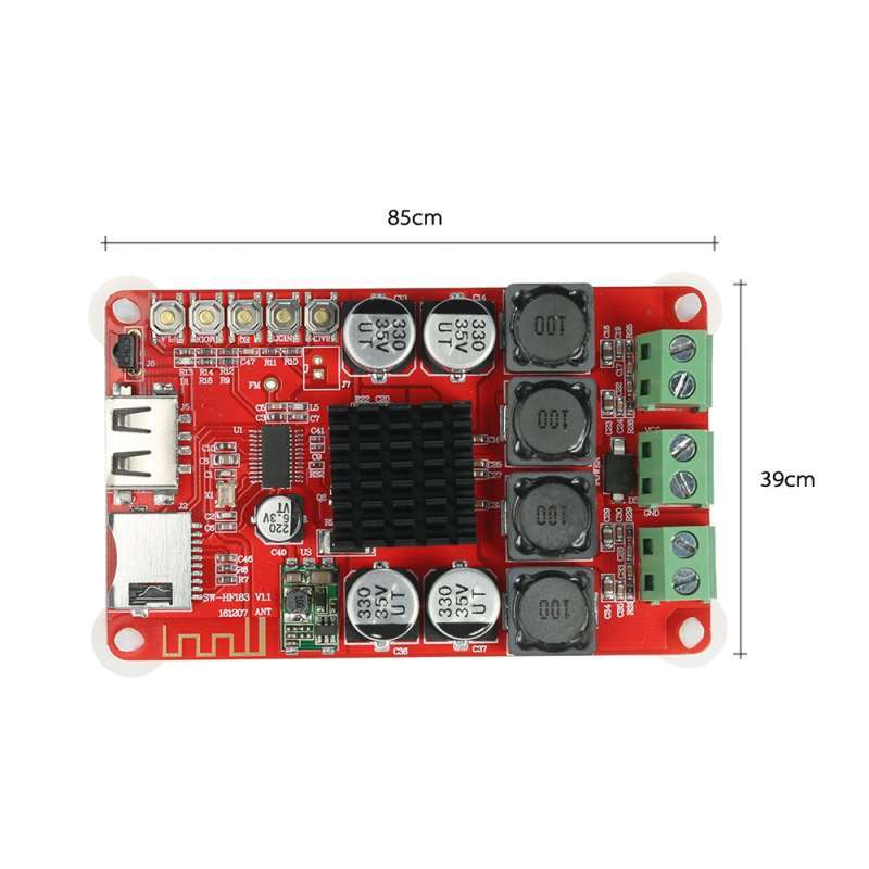 Jual TPA3116 Modul Board Amplifier Audio Stereo Wireless Bluetooth 4.0 ...