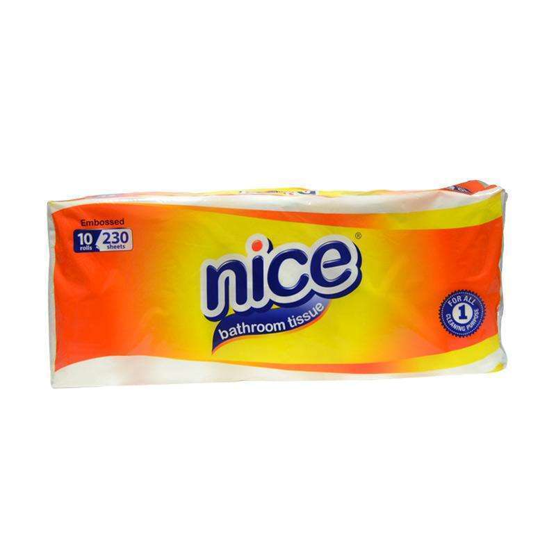 Jual NARINDO - Nice Tissue Toilet Roll Core Emboss [230 Sheets x 10 ...