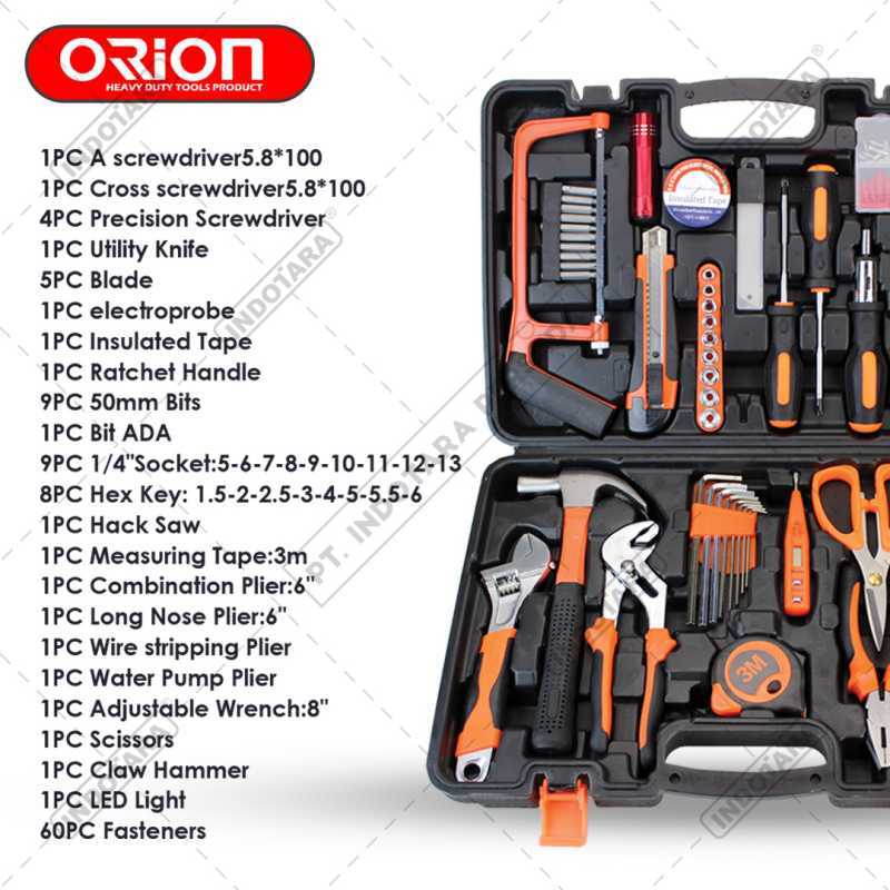 Jual Orion Tr006-1 Toolbox Hand Tool Kit Set Di Seller Pt Indotara ...