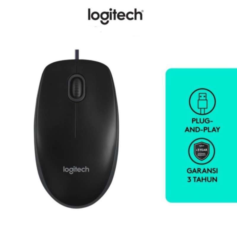 Jual Logitech Mouse B-100 Loose pack / Tanpa Packing 100% baru di ...