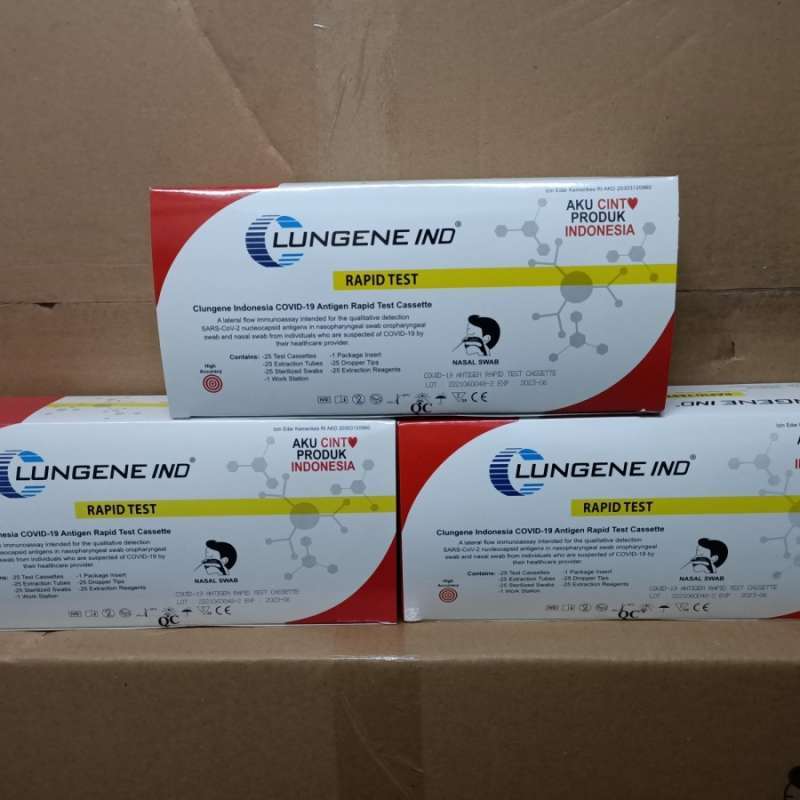 Promo Clugene IND Test Swab Antigen Lugene Rapid Test Covid19 isi 25pcs ...
