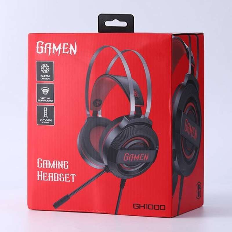 Jual HEADSET GAMING GAMEN GH1000 BLACK di Seller Tokozoom.com - Zoom ...