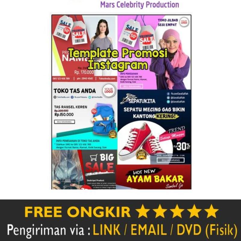 Jual Bundle Template Desain Iklan Instagram Ig Format Psd Keren Design ...