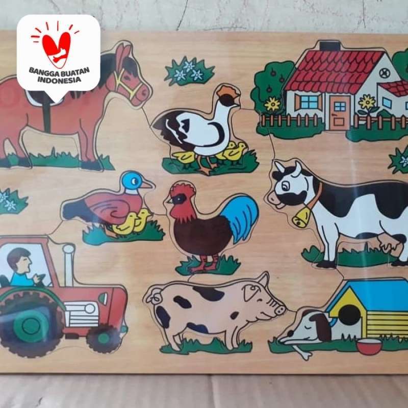 Jual Puzzle - Puzle - Pazel kayu MDF Binatang belajar mengasah otak ...
