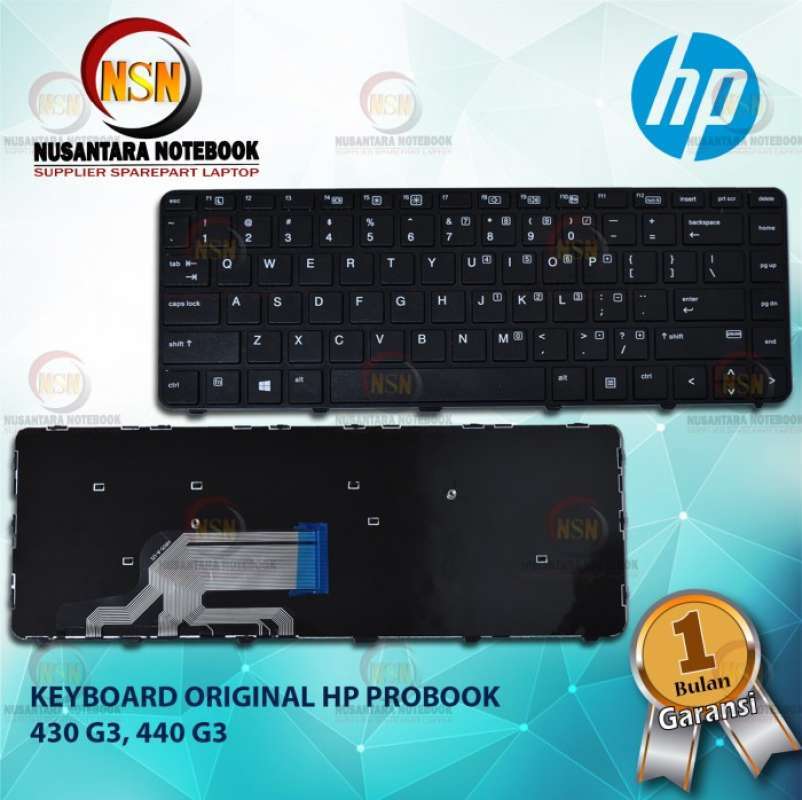 Promo Keyboard Original HP Probook 430-G3 440-G3 445 G3 No BackLight ...