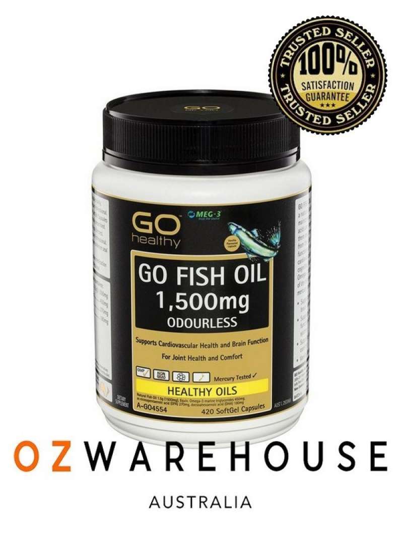 Jual GO Healthy Fish Oil 1500mg Odourless 420 Capsules di Seller ...