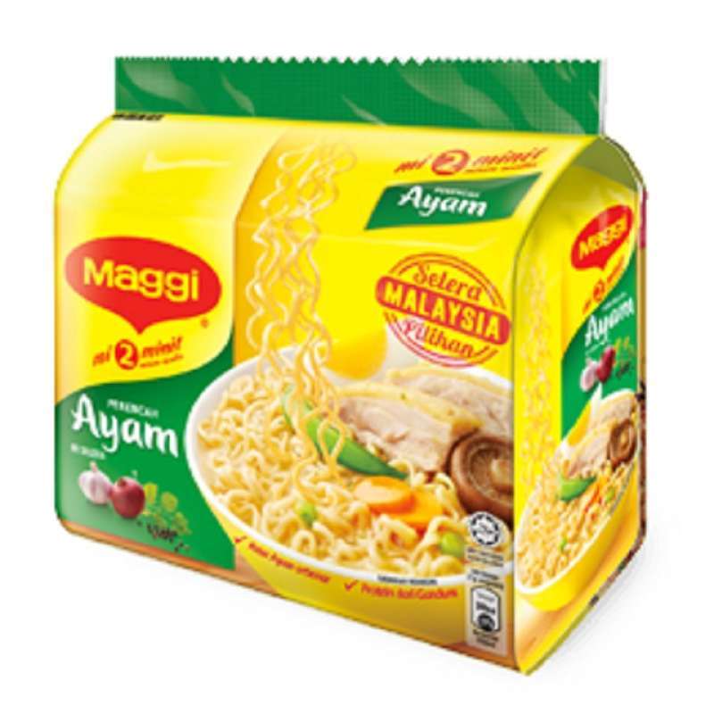 Jual Maggi Instant Noodles 5s 77g Chicken - Malaysia 4573156 di Seller ...