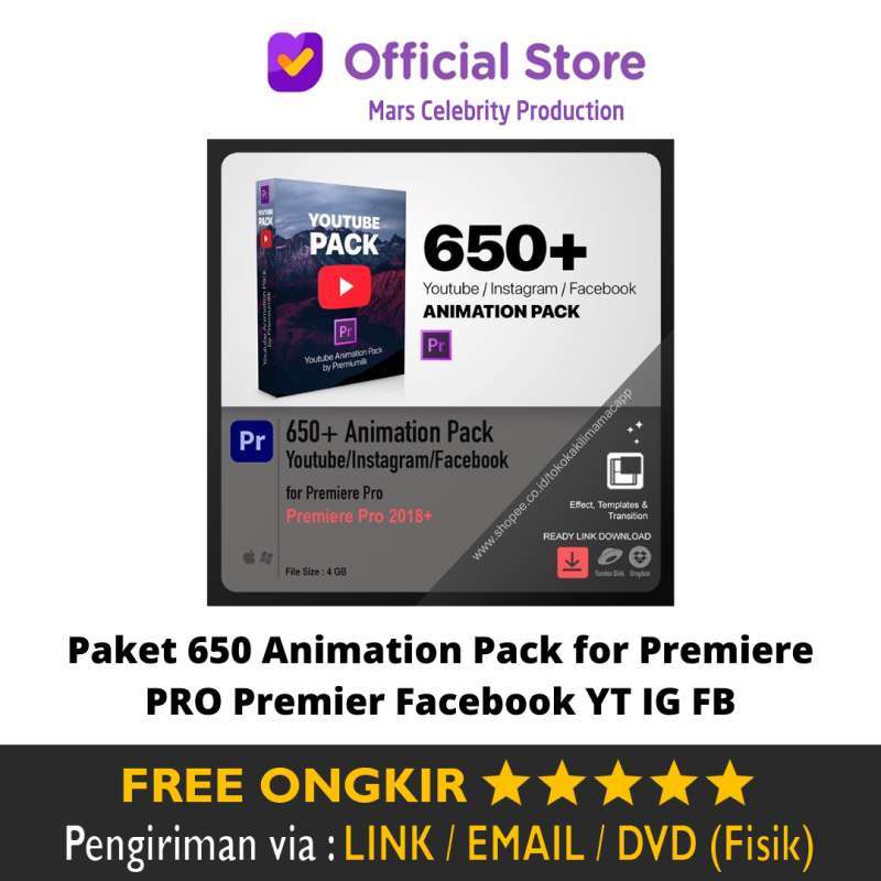 Promo Paket 650 Animation Pack for Premiere PRO Premier Youtube ...