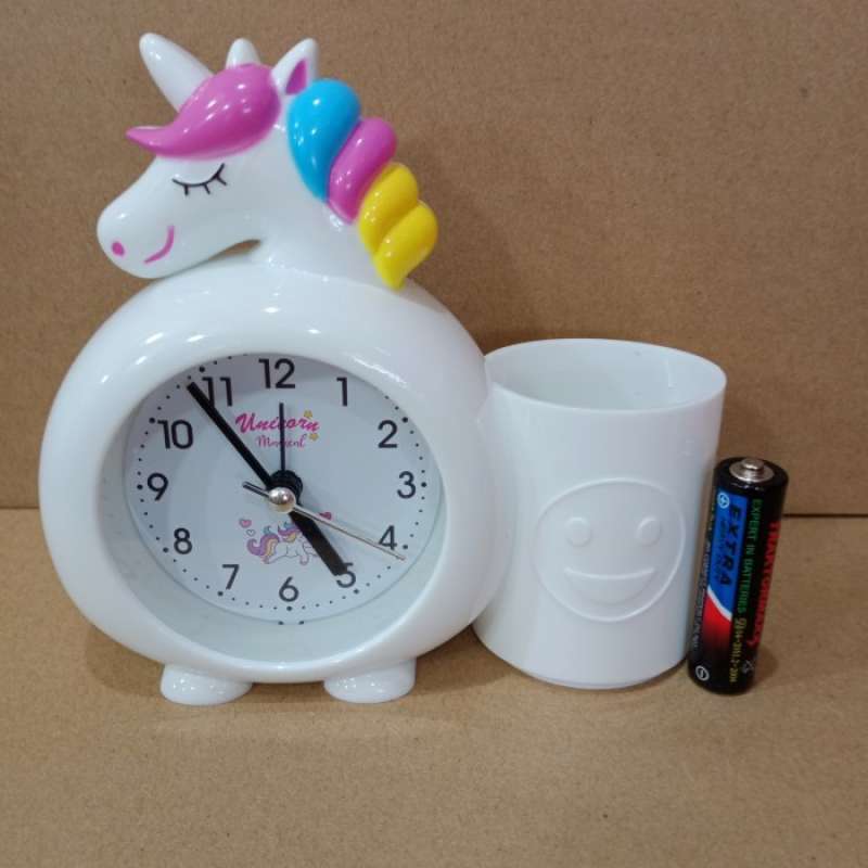 Jual jam alarm-jam meja karakter unicornbunyi standar (7050 ...