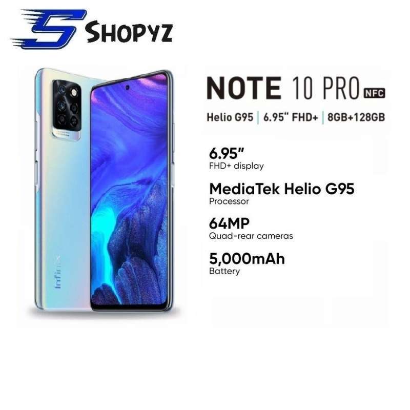 Jual INFINIX NOTE 10 PRO NFC - 8GB 128GB 8/128 HELIO G95 - GARANSI ...