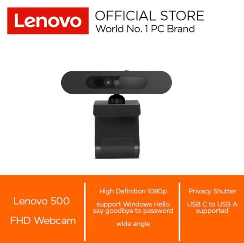 Jual Lenovo 500 Fhd Ir Webcam 1080p With 4x Digital Zoom Camera ...