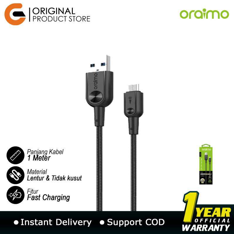 Jual Oraimo Data Cable Type-C Fast Charging Braid OCD-C31 - PROMO ...