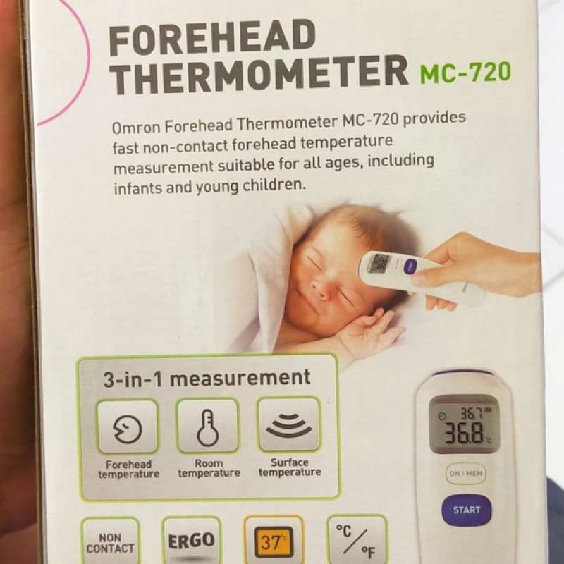 Promo THERMO METER - TERMOMETER OMRON INFRARED - THERMO GUN OMRON ...