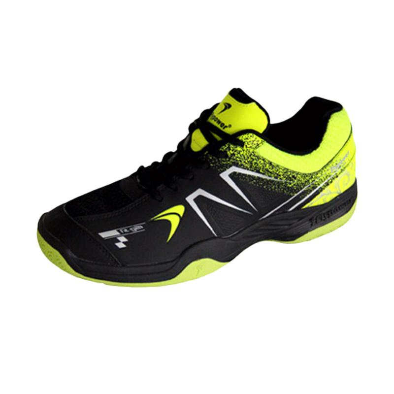 Jual Flypower Plaosan 5 Sepatu Badminton Pria - Black Citrus di Seller ...
