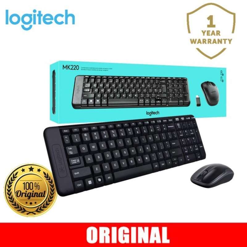 Jual Keyboard and Mouse Combo Logitech WR MK 220 original di Seller ...