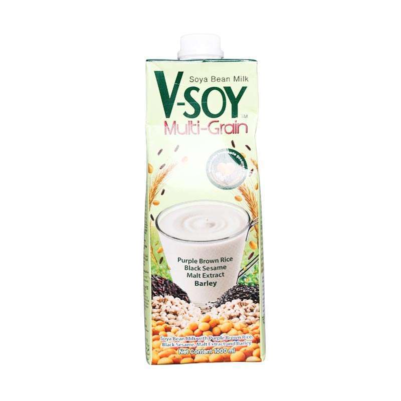 Jual V-soy Multi Grain Soy Milk Uht [1000 Ml] Di Seller Halo Mart ...