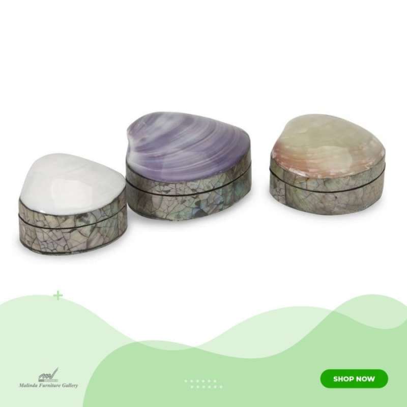 Jual Box Authentic Indonesian Shell Boxes Set Of 3 Di Seller Malinda ...