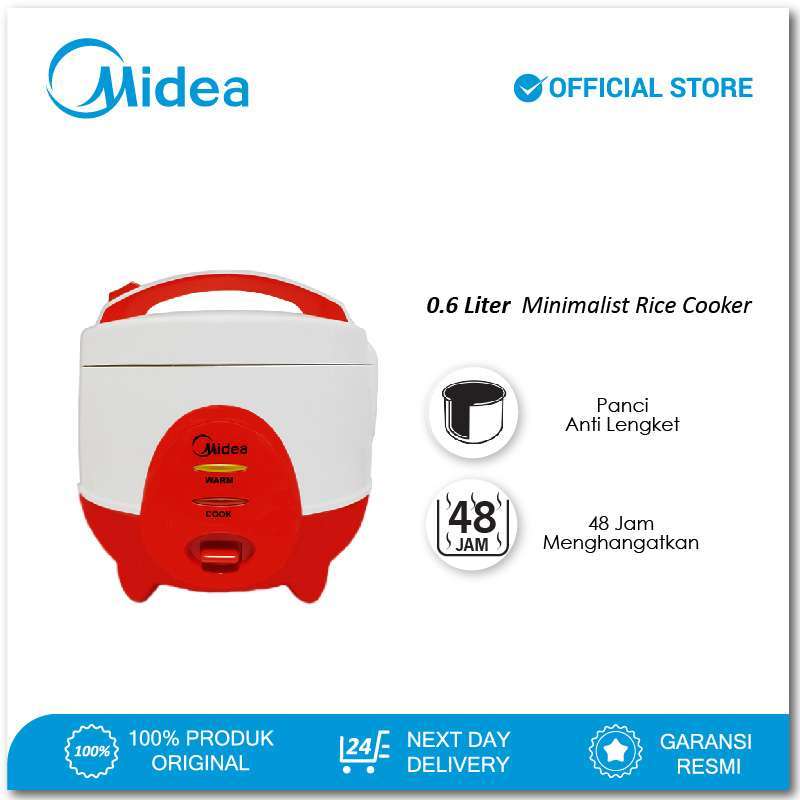 Jual Midea Mini Rice Cooker 0.6 Liter MRMA-2100 di Seller Midea ...