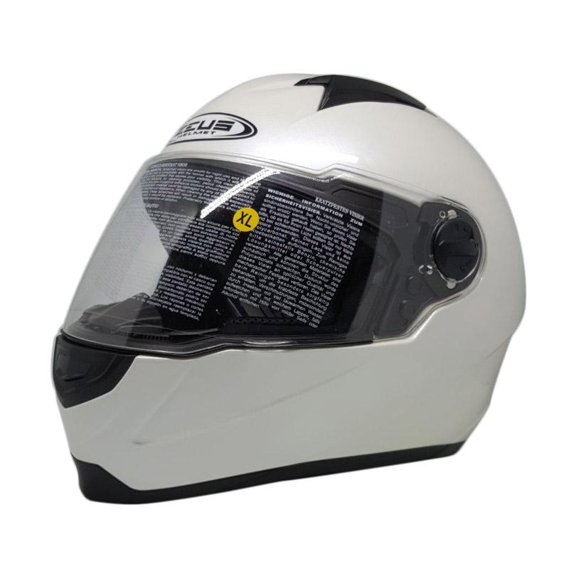 Jual Zeus 811 ZS811 Solid Polos Helm Full Face - White Pearl di Seller ...