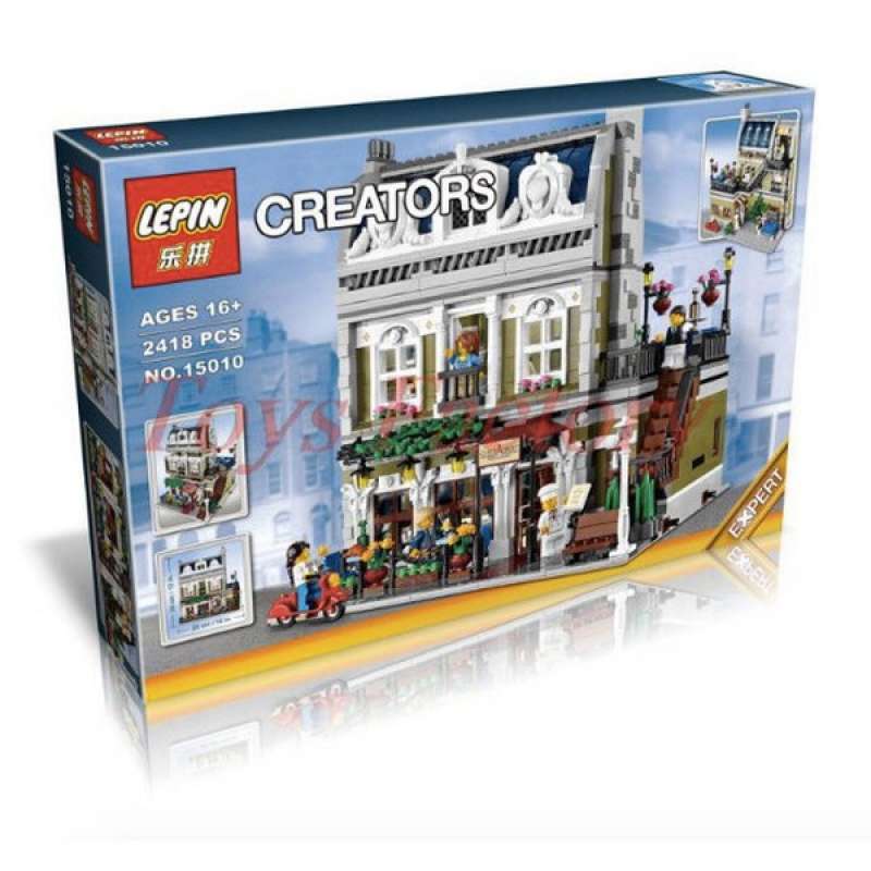 Jual King 84010 Parisian Restaurant Lepin 15010 Creator Modular 10243 ...