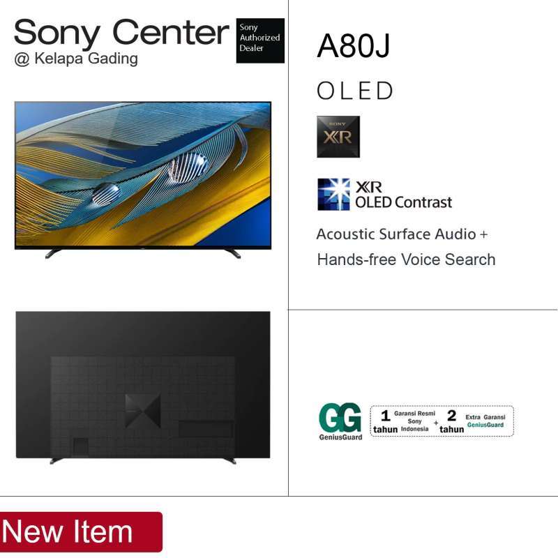 Jual Sony Center Jakarta - SONY XR-55A80J / XR55A80J / XR 55A80J BRAVIA OLED TV 55 inch A80J TV ...