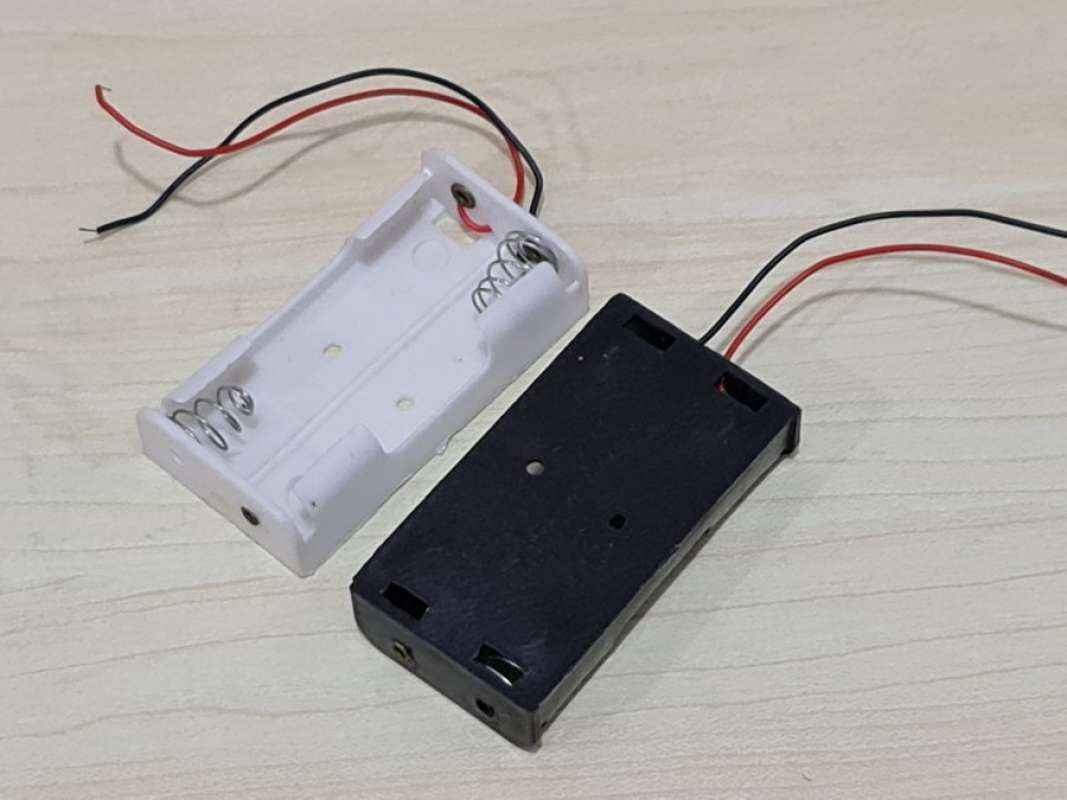 Promo Tempat Baterai 2 X Aa - Holder Battery - Kotak Batere Case - Box ...