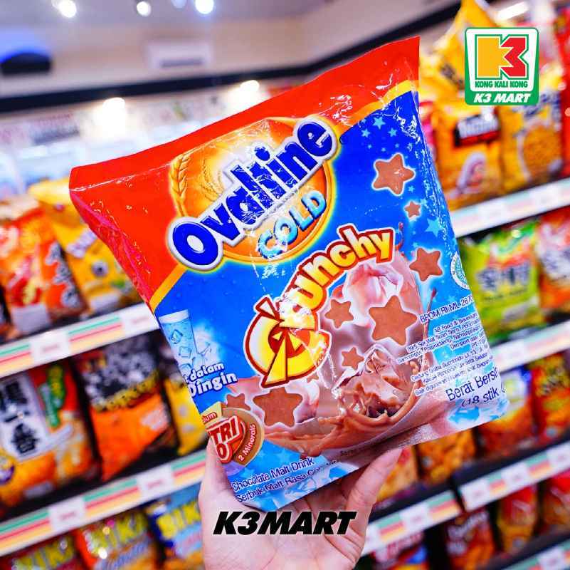 Jual Ovaltine Cold Crunchy Chocolate Malt Drink 18s 576gr Di Seller ...