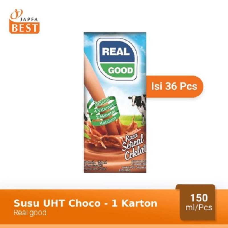 Jual Susu UHT Choco Real Good 150 ml - 1 Karton di Seller Japfa Best ...