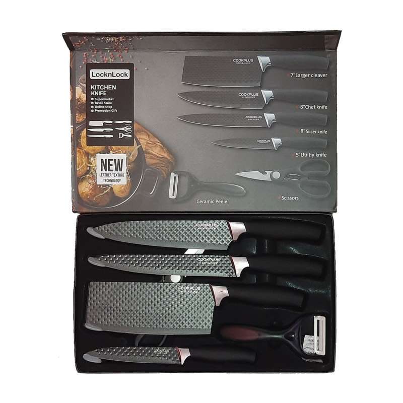 Promo Locknlock Cookplus 6pcs Knife Set - Ckk103s6 Diskon 46% Di Seller ...