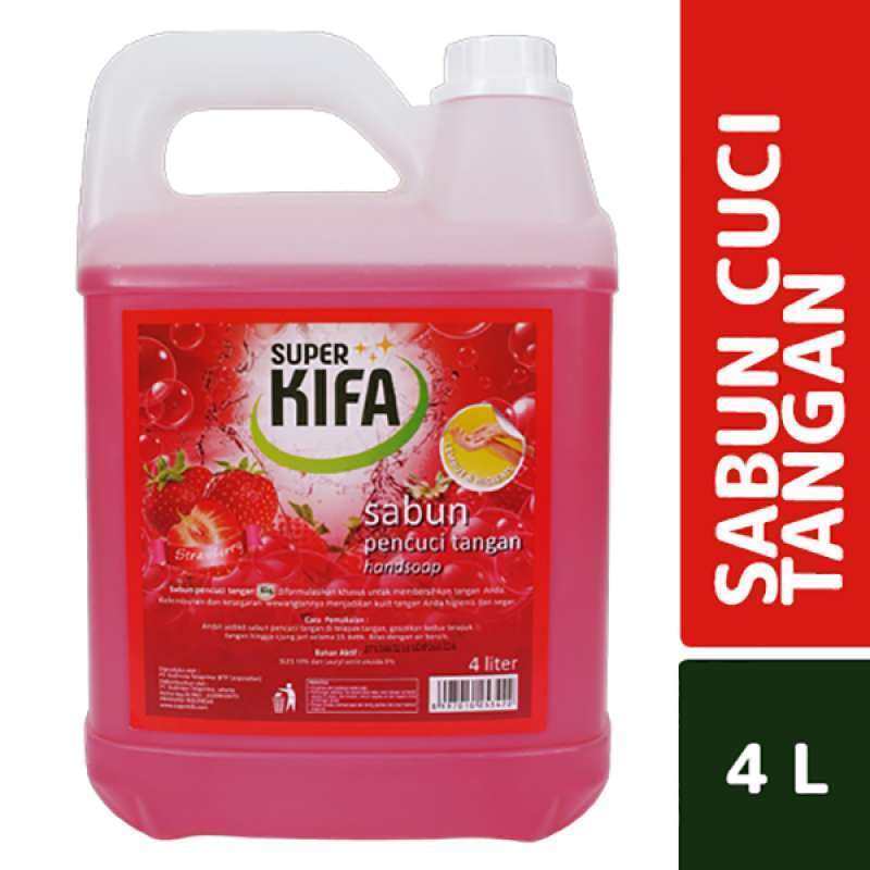 Jual Super Kifa Sabun Cuci Tangan Strawberry 4 Liter di Seller Hashira ...