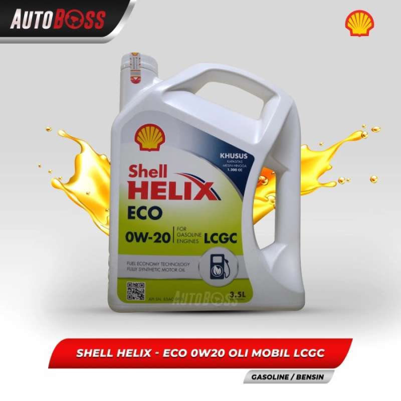 Jual Shell Helix - ECO 0W20 0W-20 Oli Mobil LCGC Bensin Original 3.5 ...