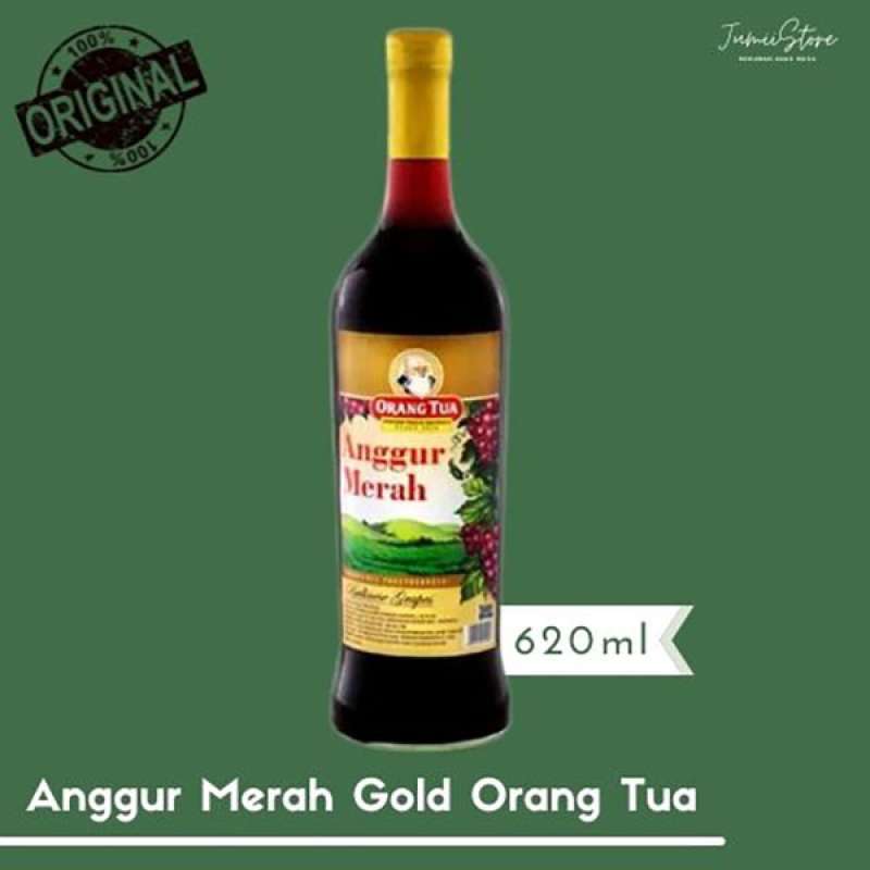Jual Anggur Merah Gold Orangtua Minuman Alkohol 620ml | MINUMAN ANGGUR ...