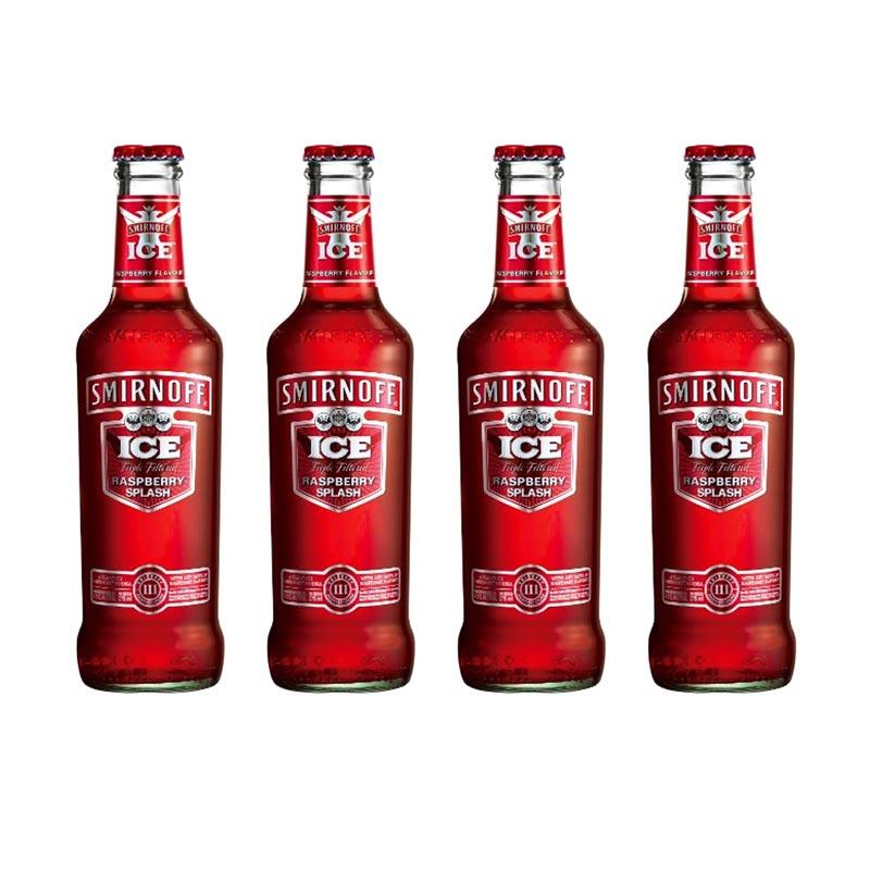 Jual Smirnoff Ice Raspberry Splash Minuman Alkohol [275 mL /4 pcs] di ...