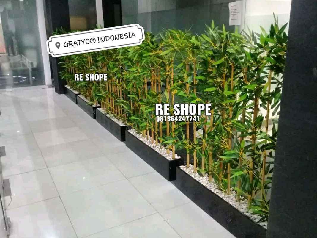 Promo BUNGA PLASTIK/POHON PLASTIK/artificial/ Partisi Pohon Bambu T 1M ...