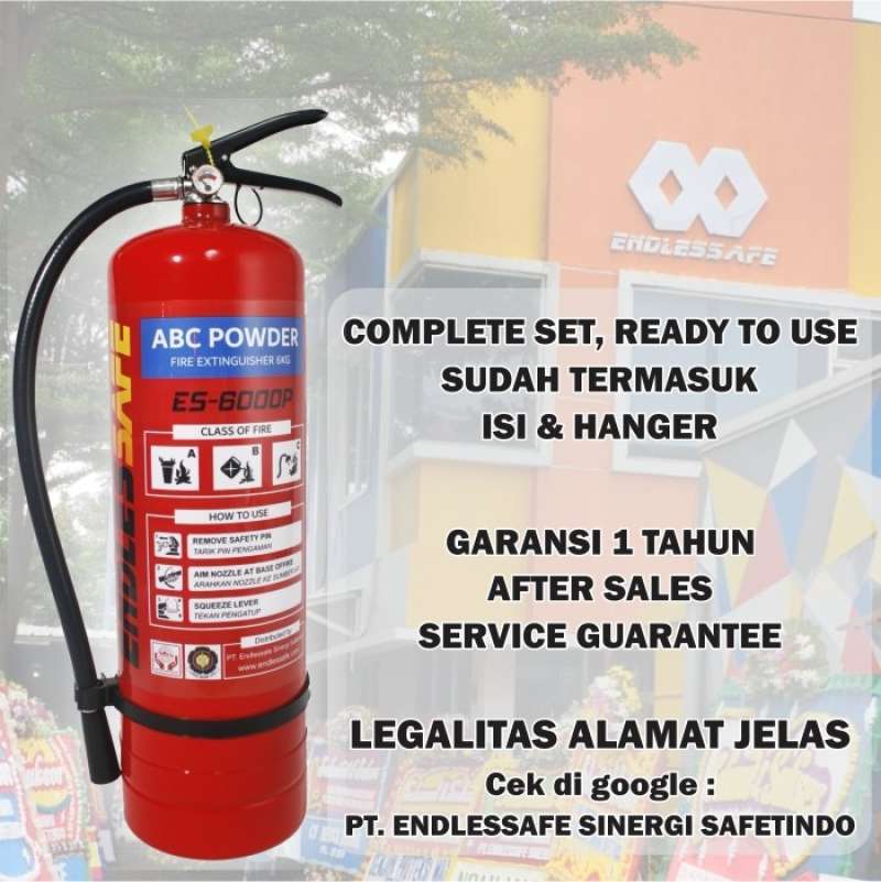 Jual APAR 6KG isi ABC Powder Komplit Set -fire extinguisher- tabung pemadam - StandardQuality di ...