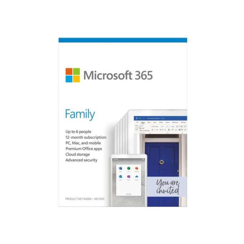 Promo Microsoft 365 Family 1 tahun/ 6 devices FPP [Original] Diskon 9% ...