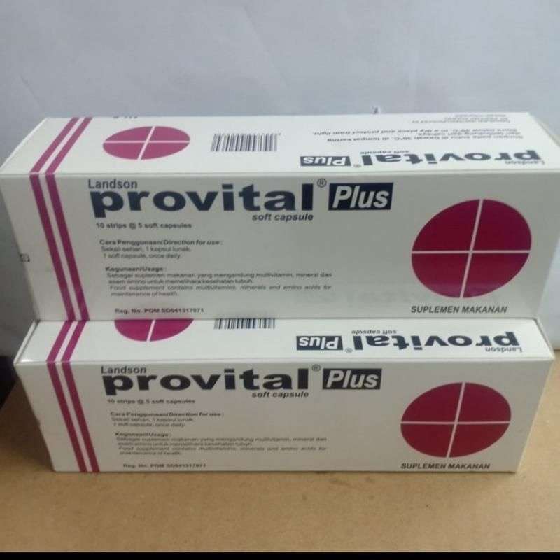 Jual Original Provital,,Plus,,soft,,capsul,,@50,,Multivitamin ...
