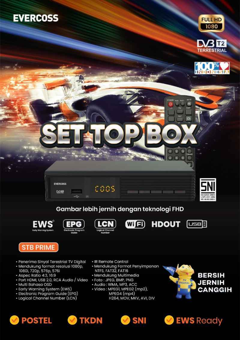 Cara Setting Set Top Box Evercoss untuk Siaran TV Digital, Cek Langkah ...
