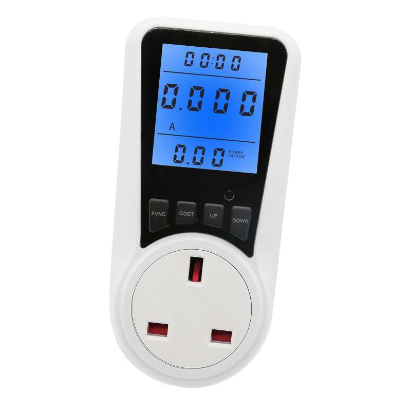 Promo Electricity Monitor Power Meter Plug-in Socket Power Meter Power ...