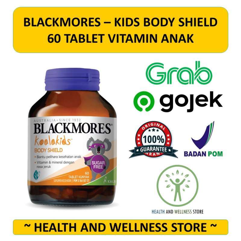 Promo BLACKMORES KIDS BODY SHIELD KOALA VITAMIN ANAK 60 TABLET VIT ANAK ...