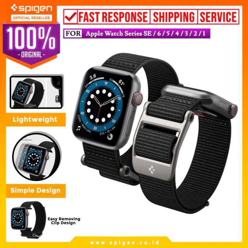 Jual Strap Apple Watch 44mm 40mm Spigen Watch Band Dura Pro Flex Loop ...