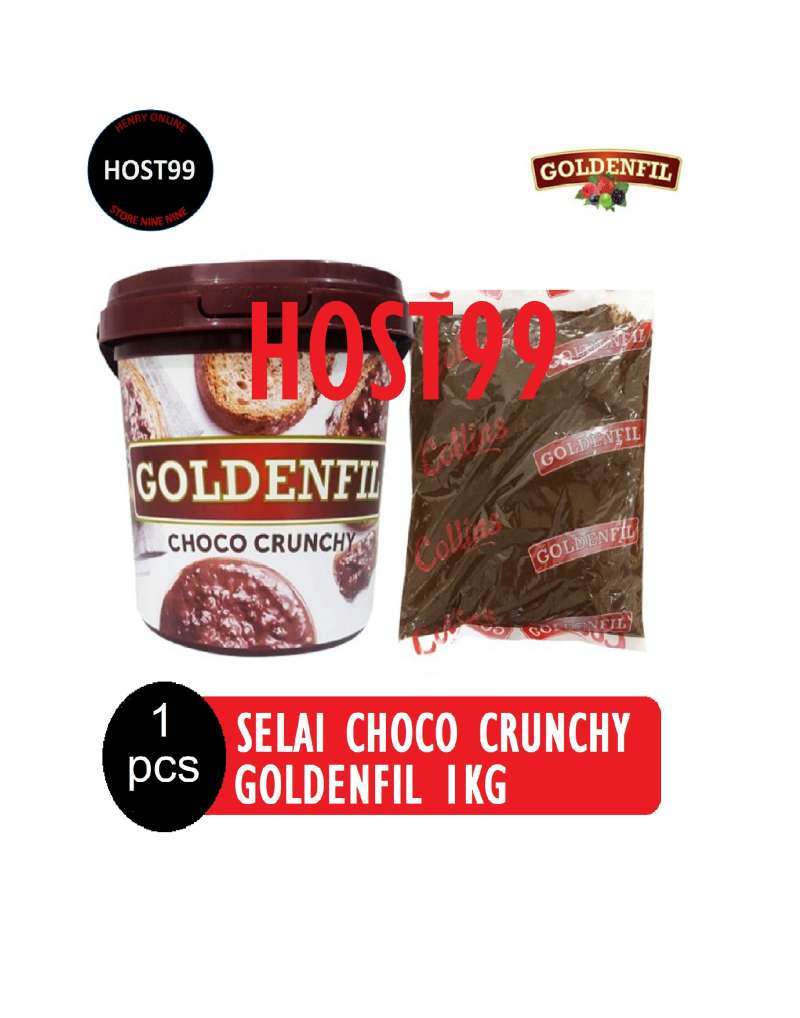 Jual SELAI COKLAT KEMASAN EMBER PAIL HALAL GOLDENFIL CHOCO CRUNCHY 1KG ...