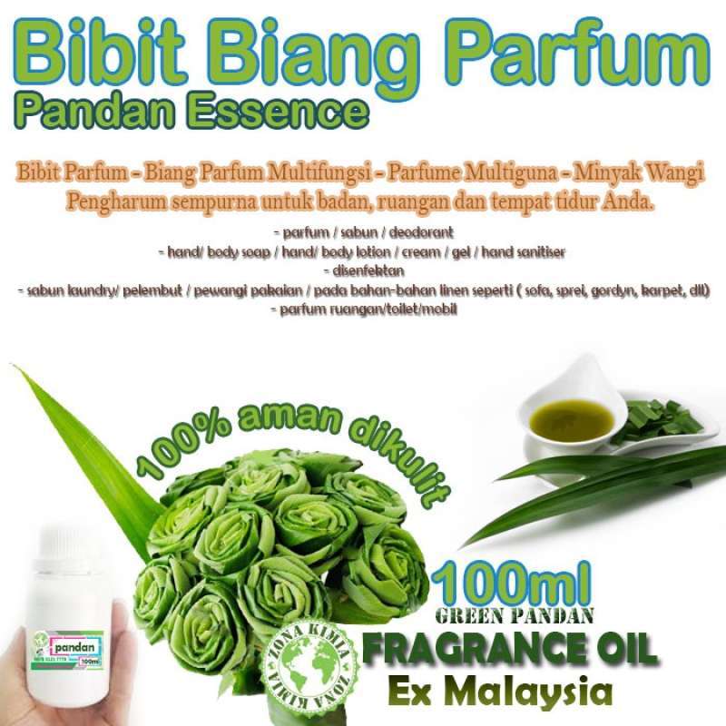 Jual Bibit Biang Parfum Pandan Hijau Essen Perfume Green Pandan Esen ...