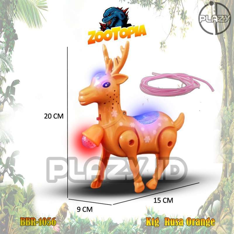 Promo Mainan Rusa Mainan Anak Hewan Binantang ZOOTOPIA BBR1056 - COKLAT ...