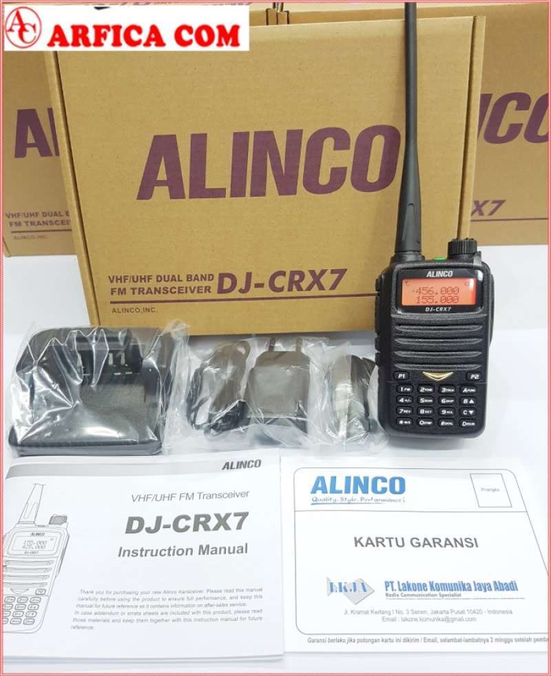 Promo HT ALINCO DJ-CRX7 DUALBAND - HT ALINCO DJ CRX 7 VHF - UHF ORIGINAL - MULTY COLOUR Diskon 9 ...