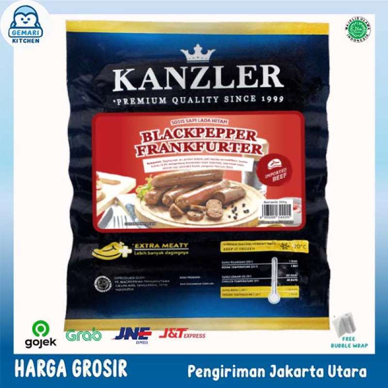 Promo KANZLER BLACKPEPPER FRANKFURTER SOSIS SAPI 300 GRAM Diskon 16% di ...