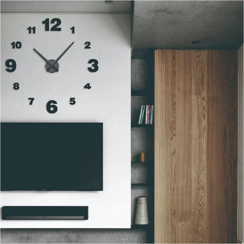 Promo The Everest Project Model Bold Number Jam Dinding Besar Diskon 13 ...