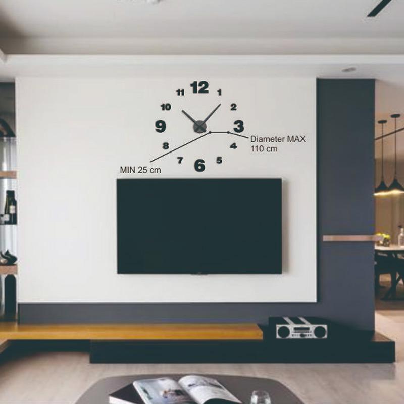 Promo The Everest Project Model Bold Number Jam Dinding Besar Diskon 13 ...