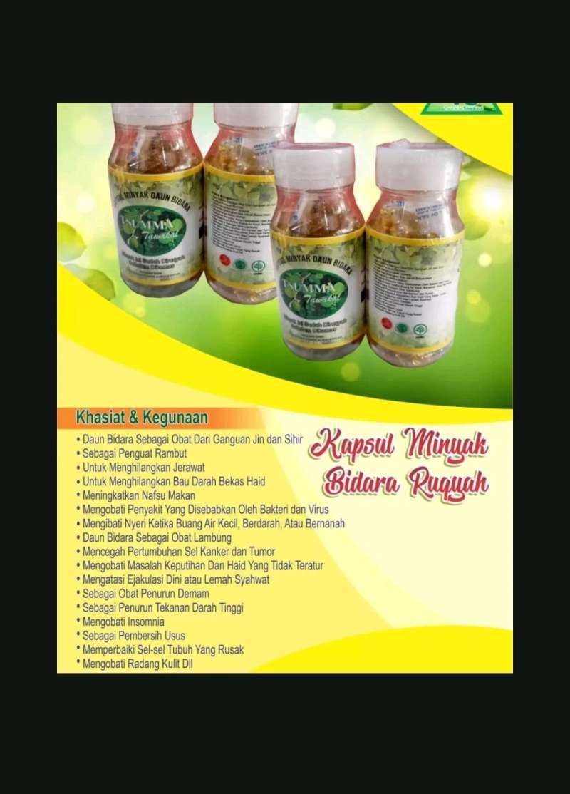 Jual Kapsul Daun Bidara Ruqyah. di Seller Newseller - Sitanggal, Kab ...