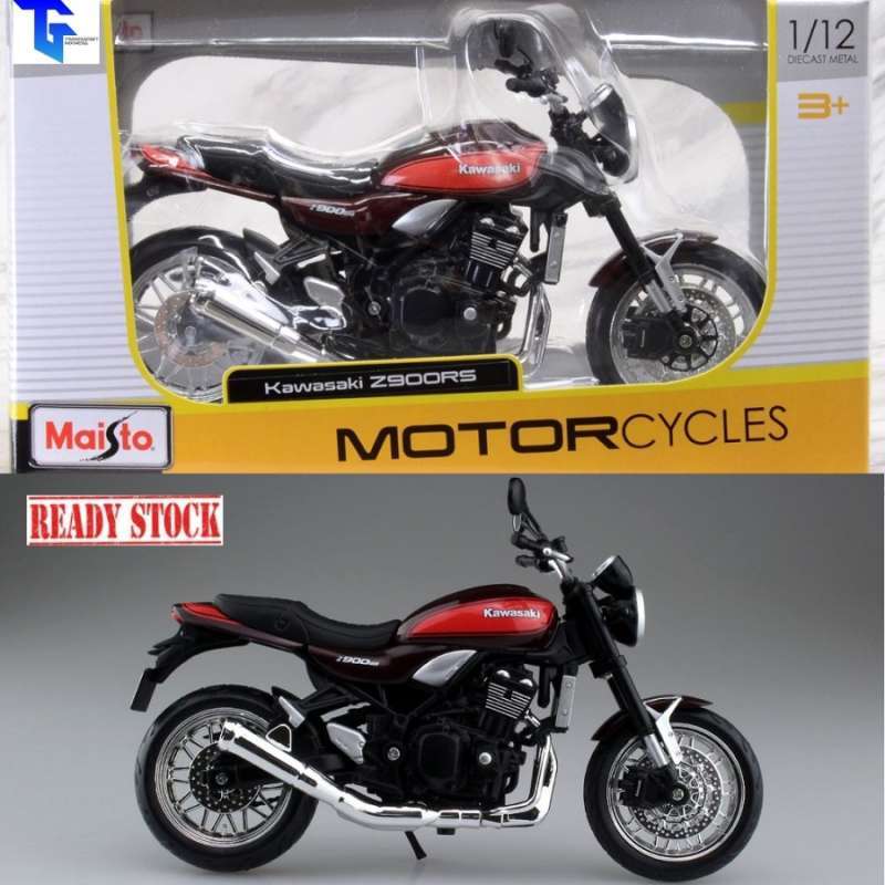 Jual Maisto X Aoshima Kawasaki Z900rs - 1/12 Scale Diecast Motorcycle ...